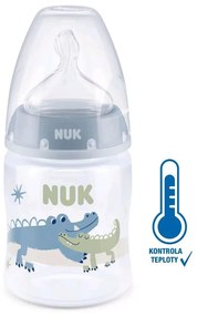 NUK kojenecká láhev First Choice Temperature Control 150 ml modrá