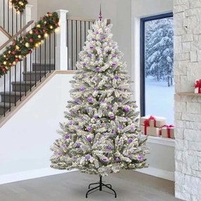Umělý vánoční stromeček 270 cm 300 LED Teplá bílá PVC a ocel 3395781