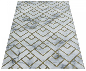 Ayyildiz, Kusový koberec Naxos 3813 gold, 140x200, šedá, obývací pokoj