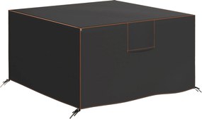 Ochranný kryt na zahradní nábytek Zimní nepromokavý kryt Anti-UV plachta 420D Oxford tkanina 125x125x74cm černá