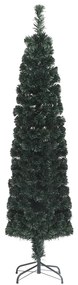 328445 vidaXL Umělý úzký vánoční stromek se stojanem 180 cm optické vlákno