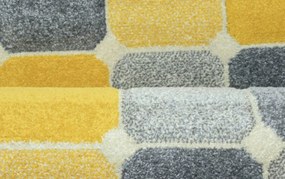 ORIENTAL WEAVERS Kusový koberec PORTLAND 172/RT4J BARVA: Žlutá, ROZMĚR: 67x120 cm