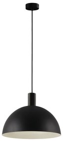 ACB Iluminacion Závěsné svítidlo TIGA,  ⌀ 25 cm, 1xE27 15W Barva: Černo-bílá, Barva montury: Černá