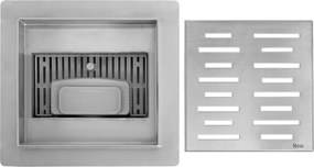 Rea Line, nerezový odtokový žlab 150x150 mm, ocelová, REA-G6205