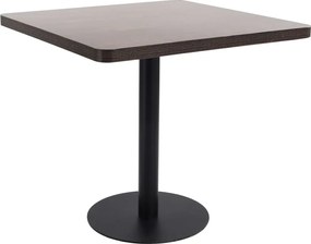 vidaXL Bistro stolek tmavě hnědý 80 x 80 cm MDF [286434]
