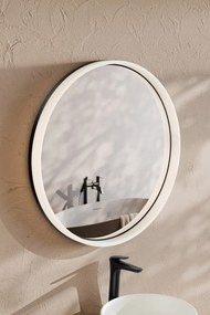 Dotykové nástěnné zrcadlo s LED osvětlením ORION 80 cm černé