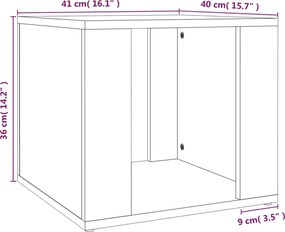 vidaXL Noční stolek 41 x 40 x 36 cm kompozitní dřevo [816545] Barva: šedá sonoma