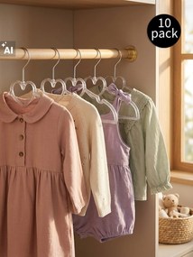 Sinsay - Ramínka s motivem srdce 10 pack - bílá