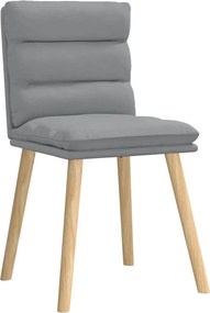 Jídelní židle 6 ks světle šedé textil 3315663