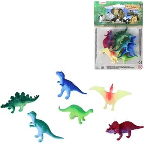 Dinosauři sada figurek 6 ks / Figurky zvířátek / Tvrdý plast / 6-7 cm