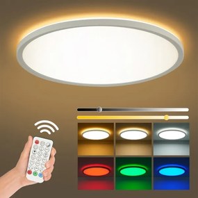 Brilagi - LED RGB Stmívatelné svítidlo ULTRA SLIM LED/18W/230V pr. 30 cm bílá+DO