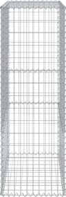 Gabionový koš s víkem 100 x 50 x 150 cm pozinkované železo 3295154