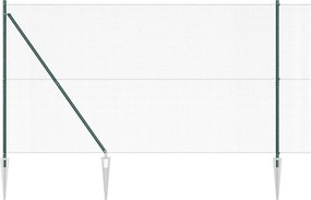 Svařované drátěné ploty s hroty 10 x 1,5 m Ocel potažená PVC 3352058