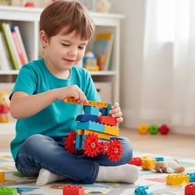 Creative Corner Stavební bloky pro stavbu mobilu s motorem 116 kusů