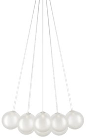 Lodes Random Cloud 14 ø23, závěsné svítidlo LED 14 x 5W 3000K, čiré sklo, rozměr 103x91cm