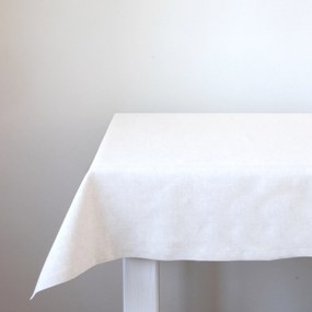 TULULUM Ubrus lněný, bílý Velikost: 140 x 220 cm