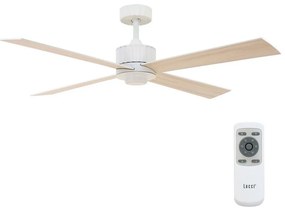 Lucci air | Lucci air 213171 - LED Stropní ventilátor NEWPORT dřevo/bílá/béžová + DO | FAN00183