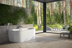 Besco VISTA (TURSI) 150 x 75 cm VANTUR150 vana volně stojící bílá