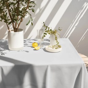 Goldea hranatý ubrus 100% bavlněné plátno - světle šedý 100 x 100 cm