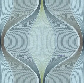 Luxusní geometrická vliesová tapeta H66061 Geometry | Lepidlo zdarma | 0,53 x 10,05 m | Vavex