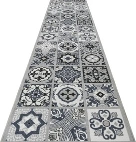 Protiskluzový běhoun Patchwork - šedý