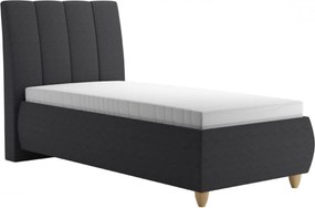 BLANÁŘ Postel Alison 90x200 tmavě šedá