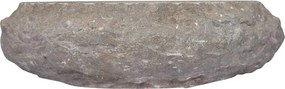 Umyvadlo šedé Ø 40 x12 cm mramor 149158
