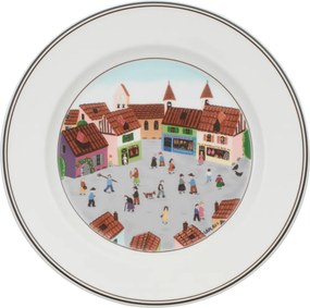 Villeroy&Boch Villeroy & Boch Design Naif jídelní talíř Vesnice, 27,1 cm
