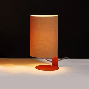 Hravá stolní lampička Clipam Barva nohy: Terracotta, Barva stínítka: Tmavě písčitá