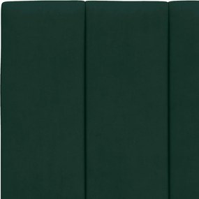 Postel s matrací Hanko tmavě zelená 90 x 200 cm samet 3208577