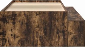 Rám postele se dveřmi Kouřový dub 80 x 200 cm Kompozitní dřevo 3335201