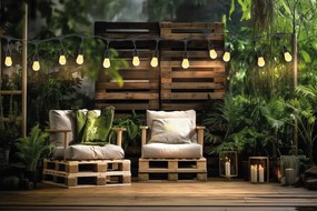 BERGE LED venkovní girlanda 15m - 15xLED Atmospheric Fire FLAME