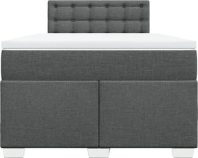 Box spring postel s matrací tmavě šedá 120x190 cm textil 3285842