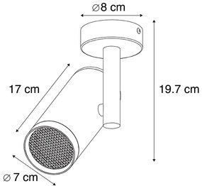 Designové bodové světlo černé - Scopio Honey
