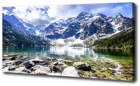 Wallmuralia Foto obraz na plátně Mořské oko Tatry 100x50