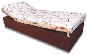 Jednolůžková postel (válenda) 80 cm Darcy (Tmavohnědá 40 + Sand 10). 793072