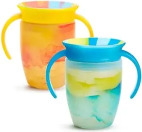 Munchkin Miracle 360° Tie Dye Cup Tropical 207 ml 6m+ 2 ks, žlutá a mo