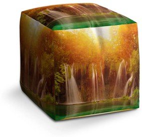 Sablio Taburet Cube Vodopád: 40x40x40 cm
