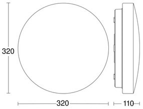 Steinel 069759-LED Koupelnové stropní svítidlo RSPROP2 LED/14,1W/230V 4000K IP54