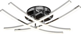 Toolight - Moderní LED stropní svítidlo APP398-C, chromová, OSW-06914