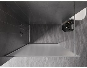 Mexen Kioto-XF, sprchová zástěna s rámem 150 x 202 cm, 10mm sklo námraza, chromový profil, 800-150-104-01-30-X