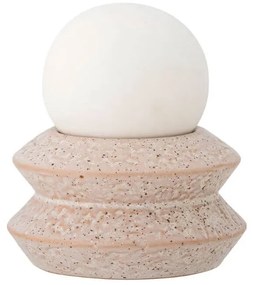 Stolní lampa cappa i růžovo-bílá MUZZA