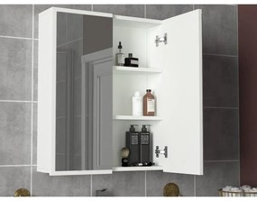 Asir Koupelnová skříňka se zrcadlem KAYLA 78x60 cm bílá AS1428