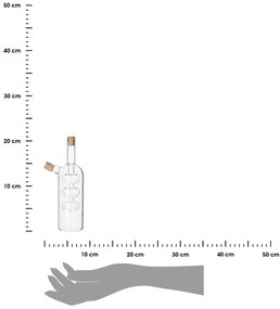 Skleněná karafa na olej a ocet Duo 220 ml/70 ml