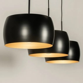 Závěsné designové svítidlo nad stůl Kitee III Black and Gold