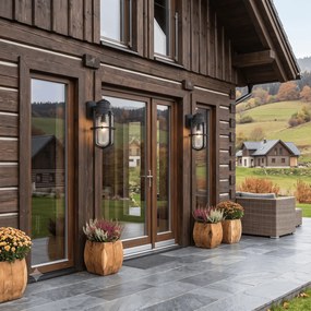 Velká venkovní lucerna Elstead Suri L- černá 1x E27