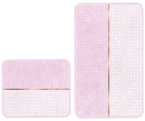 Růžové koupelnové předložky v sadě 2 ks 60x100 cm – Mila Home