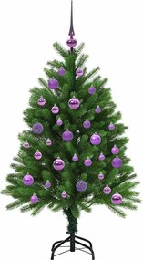 Vánoční stromeček s 150 LED diodami s stojanem Zelená 120 cm PE 3396315
