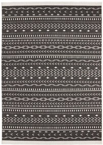 NORTHRUGS - Hanse Home koberce Kusový koberec Twin Supreme 103438 Kuba black creme – na ven i na doma - 200x290 cm