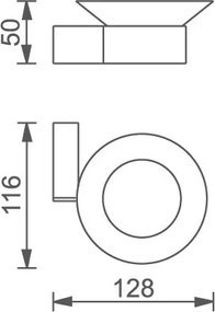 Novaservis - Mýdlenka sklo Titania Kate chrom, 66536,0